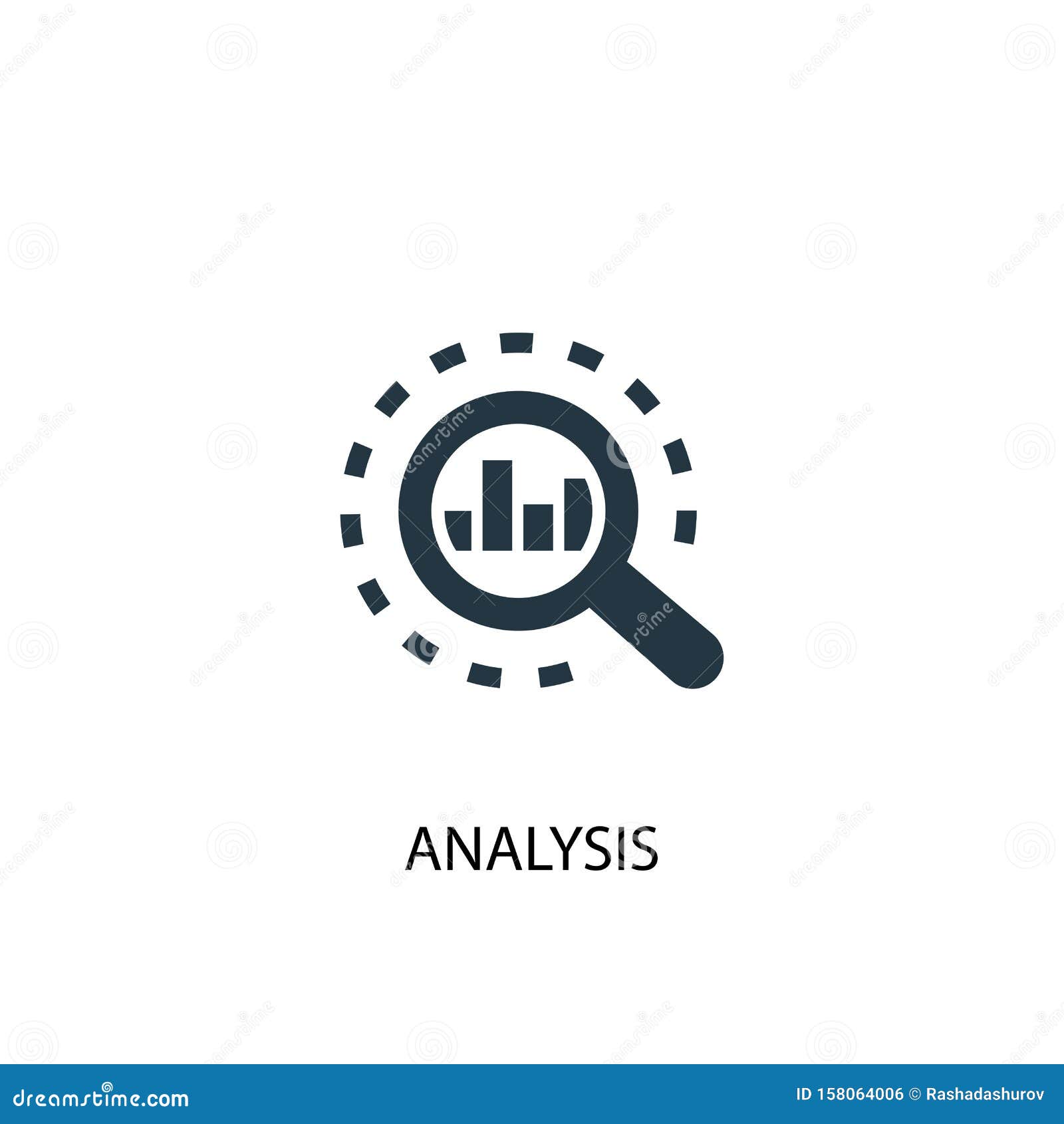 Analysis Icon. Simple Element Stock Vector - Illustration of flat ...