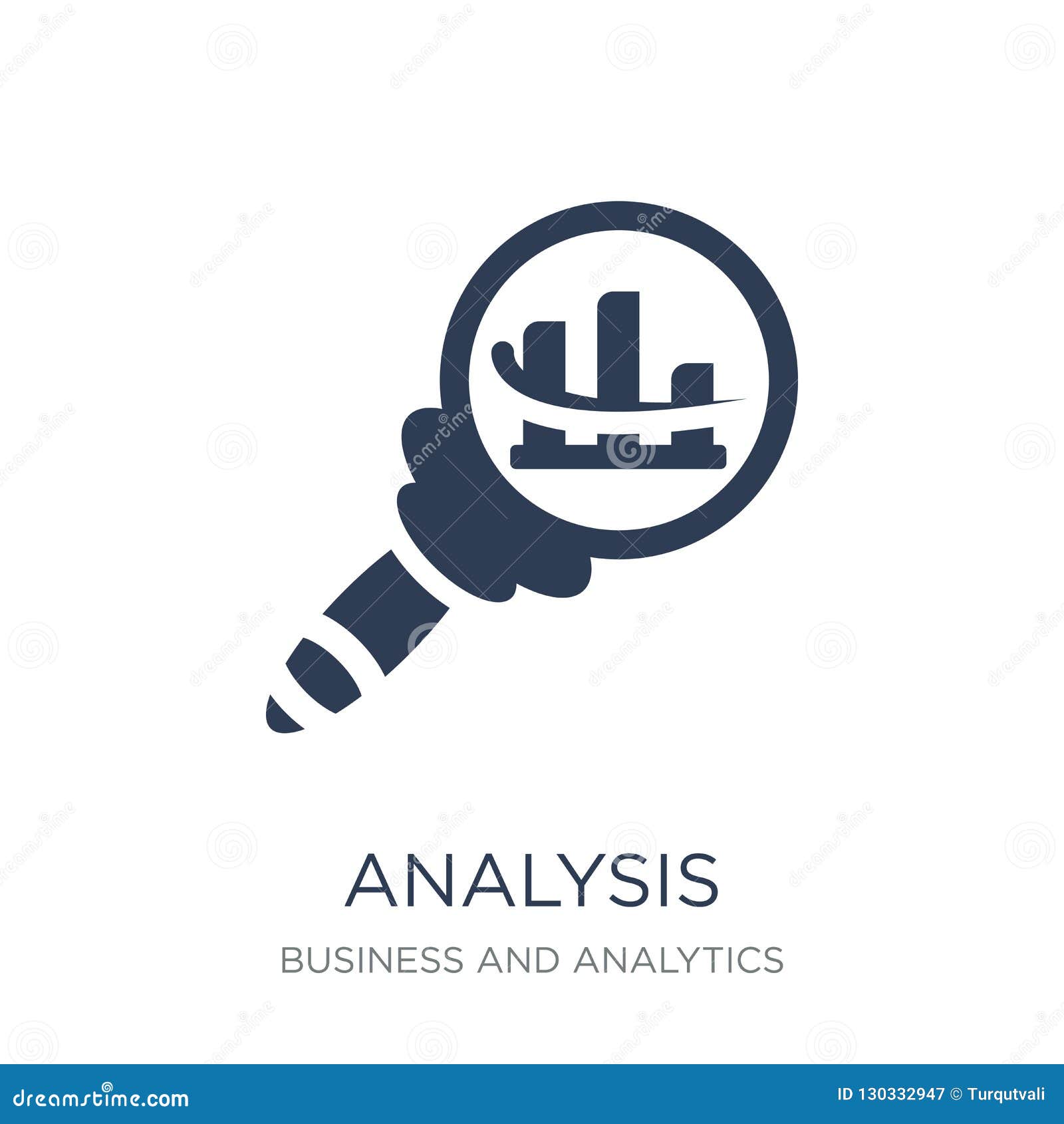 Analysis Icon. Trendy Flat Vector Analysis Icon on White Background ...