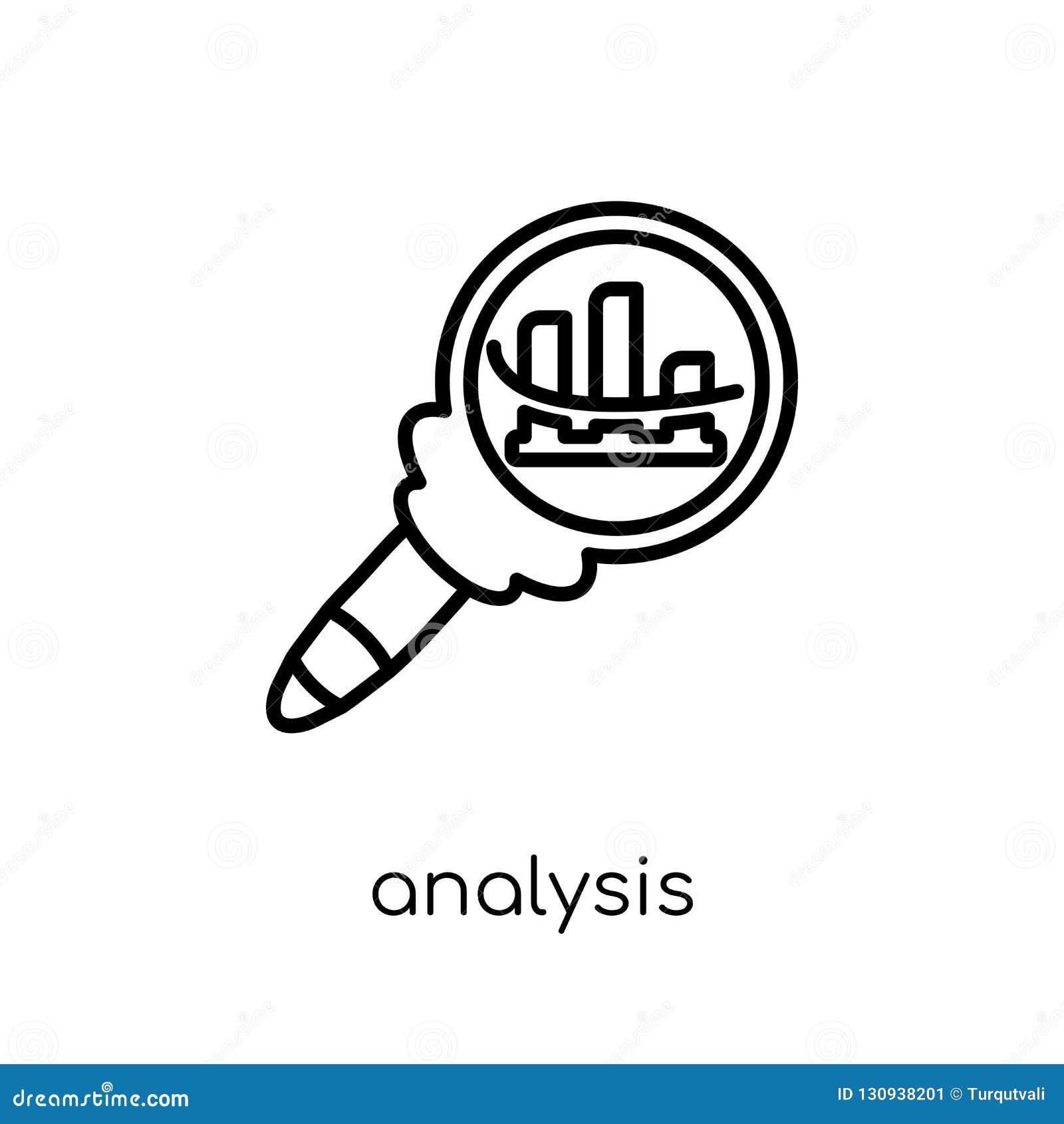 Analysis Icon. Trendy Modern Flat Linear Vector Analysis Icon on Stock ...