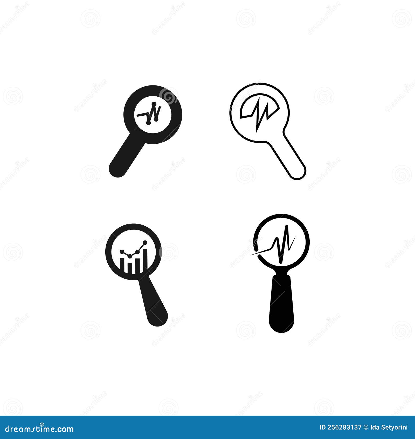 Analysis icon stock illustration. Illustration of research - 256283137