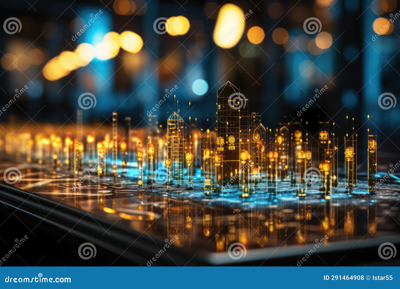 High Tech Background Depiction of the Big Data Process AI Generated ...