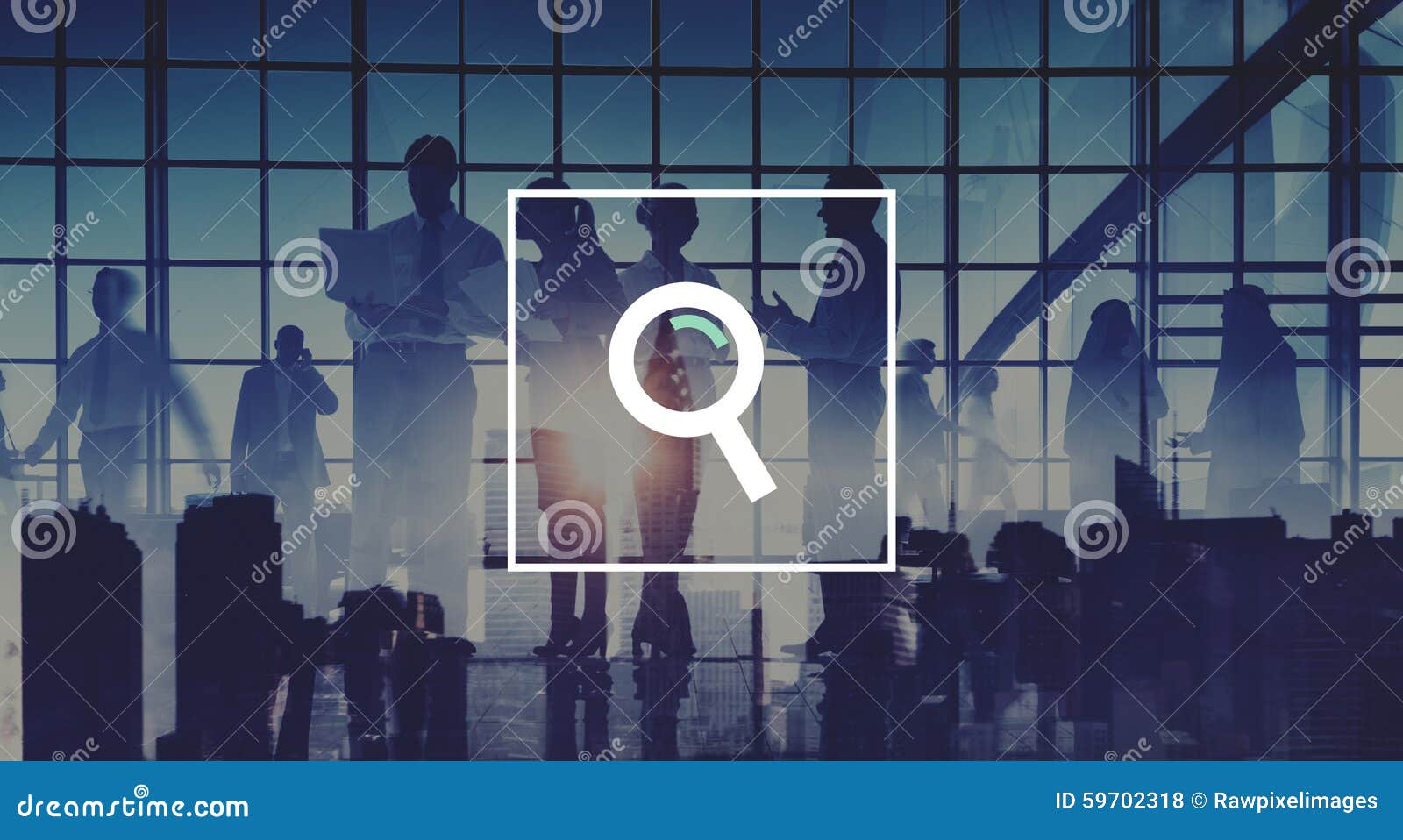 Analysis Magnifying Glass Searching Browse Concept Stock Photo - Image ...