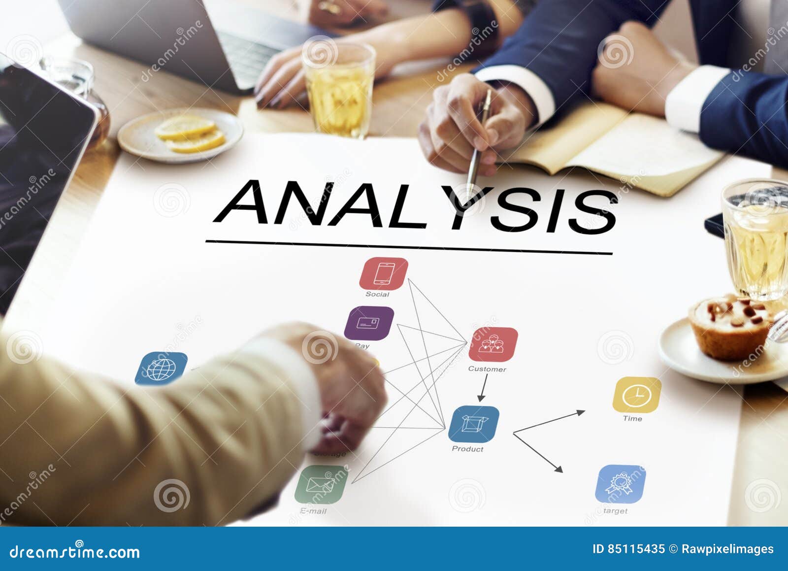 Analysis Model Flow Chart Icon Stock Image - Image of cafe, management ...