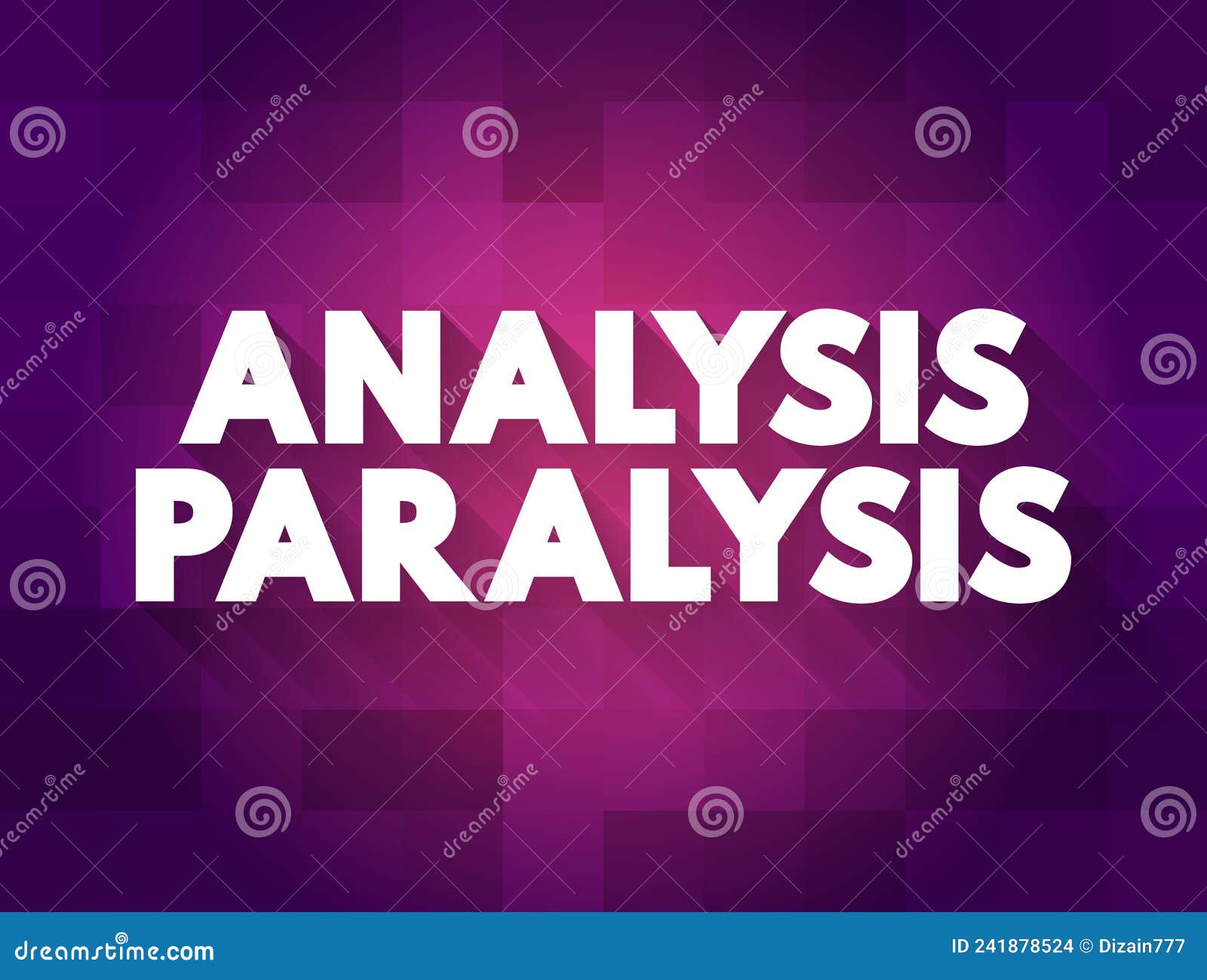 Analysis Paralysis Death By Overanalyzing Chalk Outline 3d Illus Stock ...