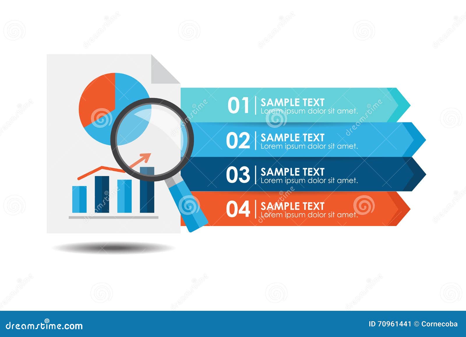 Analysis Report Banner Infographic Stock Vector - Illustration of ...