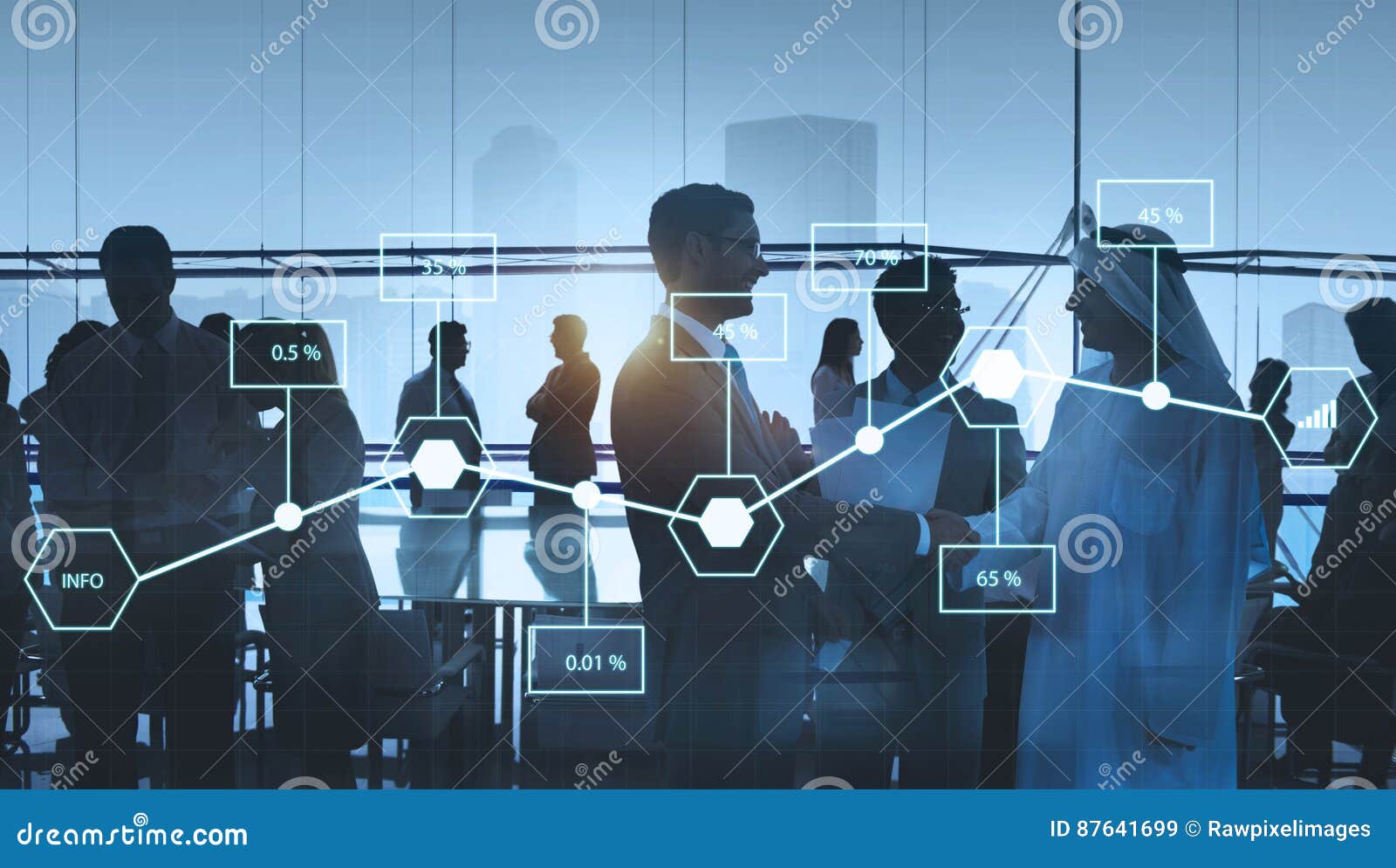 Analysis Statistic Information Percentage Economy Concept Stock Image ...