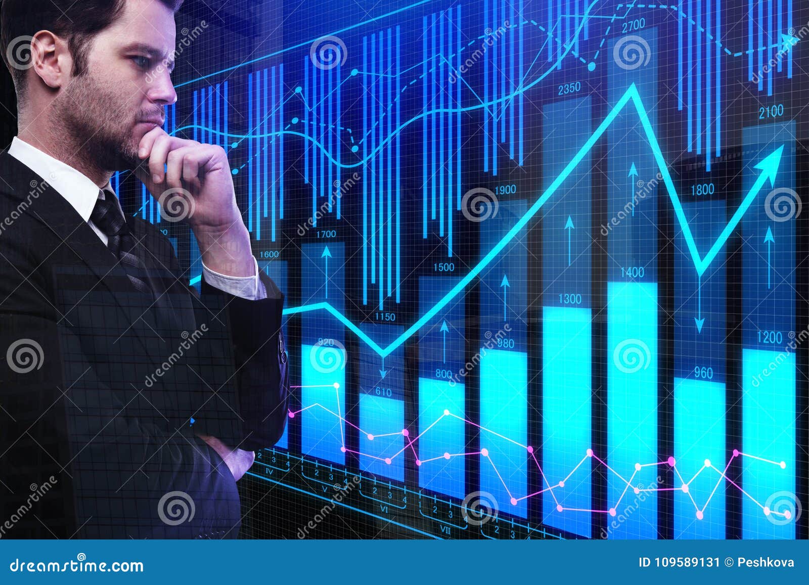 Analysis and Statistics Concept Stock Image - Image of double, adult ...