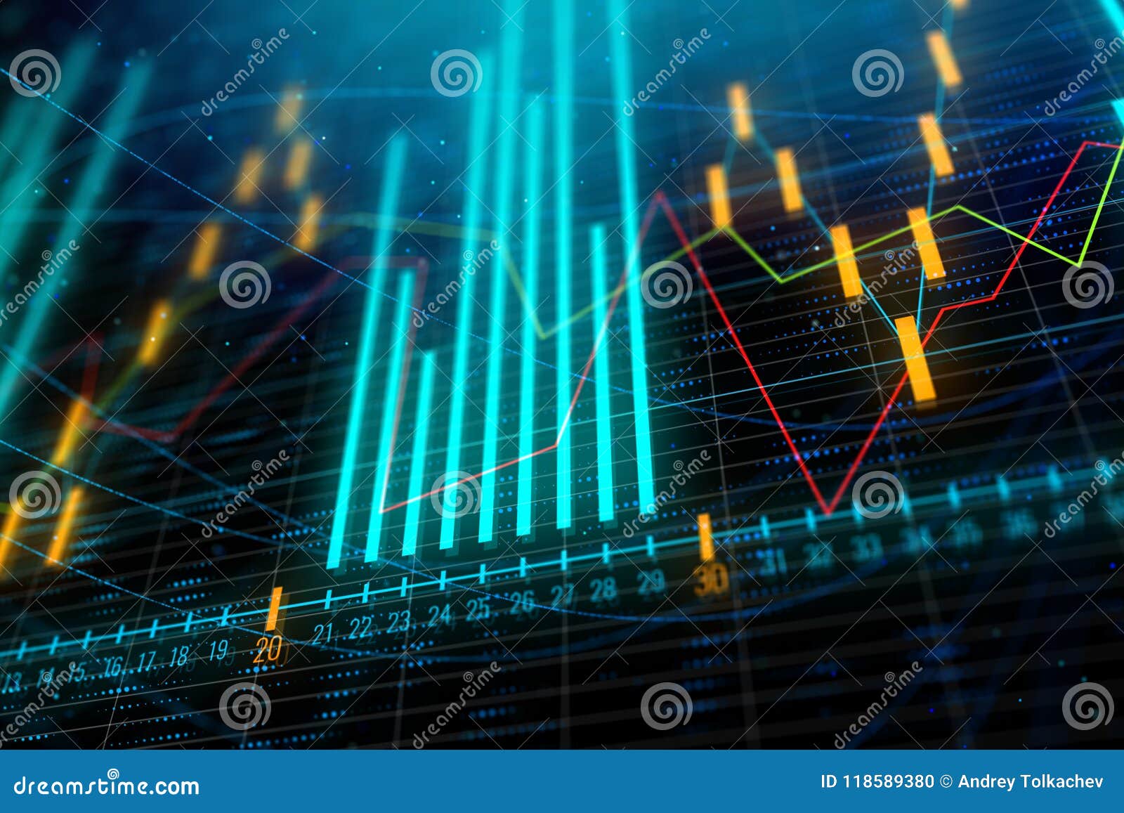 Abstract Forex Chart Wallpaper Stock Illustration - Illustration of ...