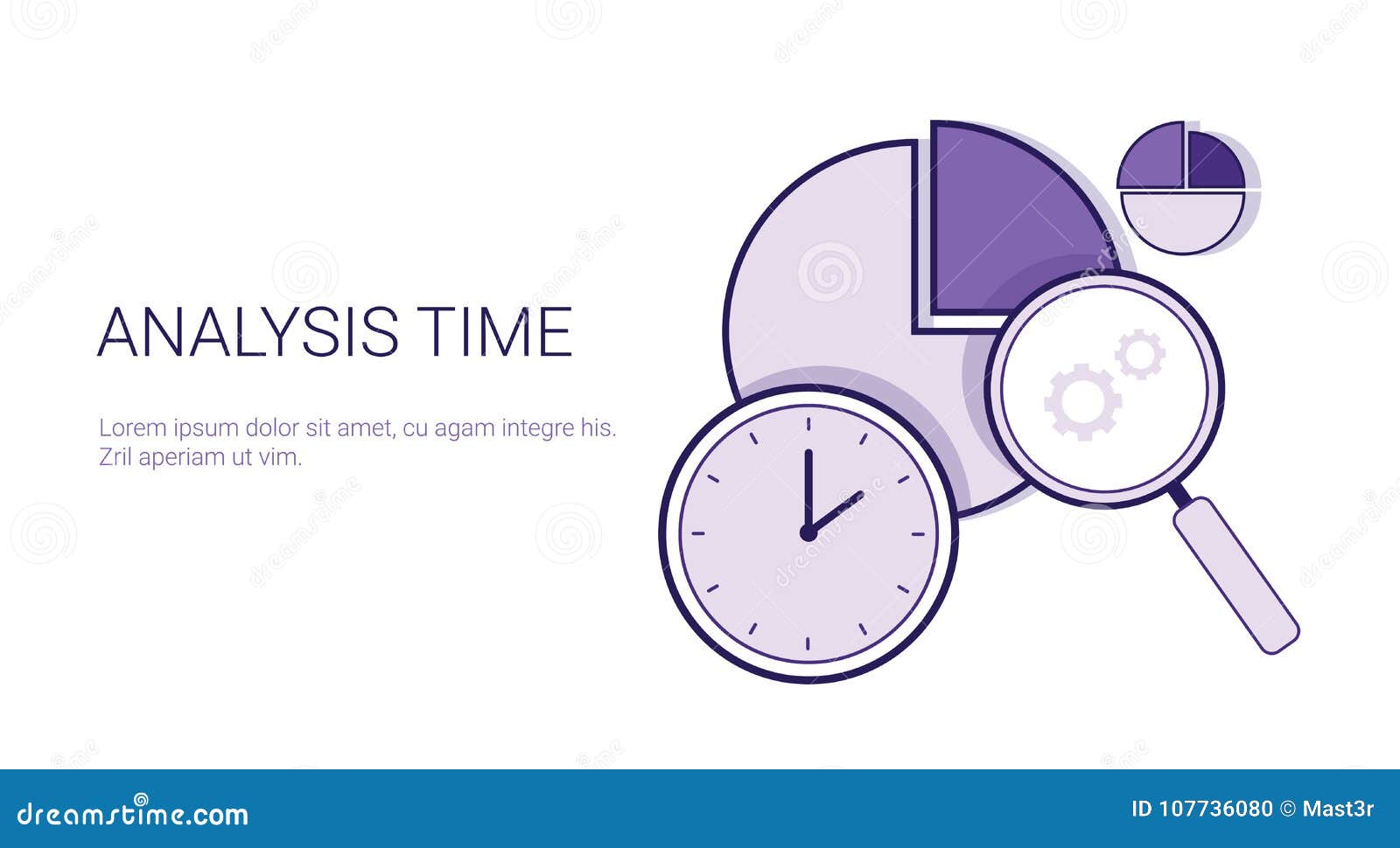 Analysis Time Concept Schedule Planning Management Template Web Banner ...