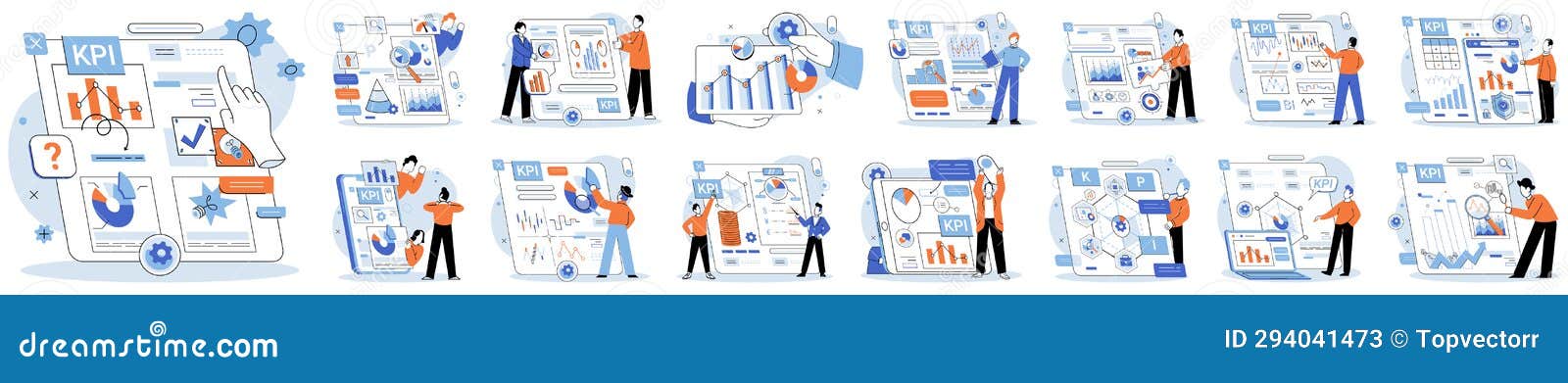 Perception Formulation Line Icons Collection. Interpretation ...