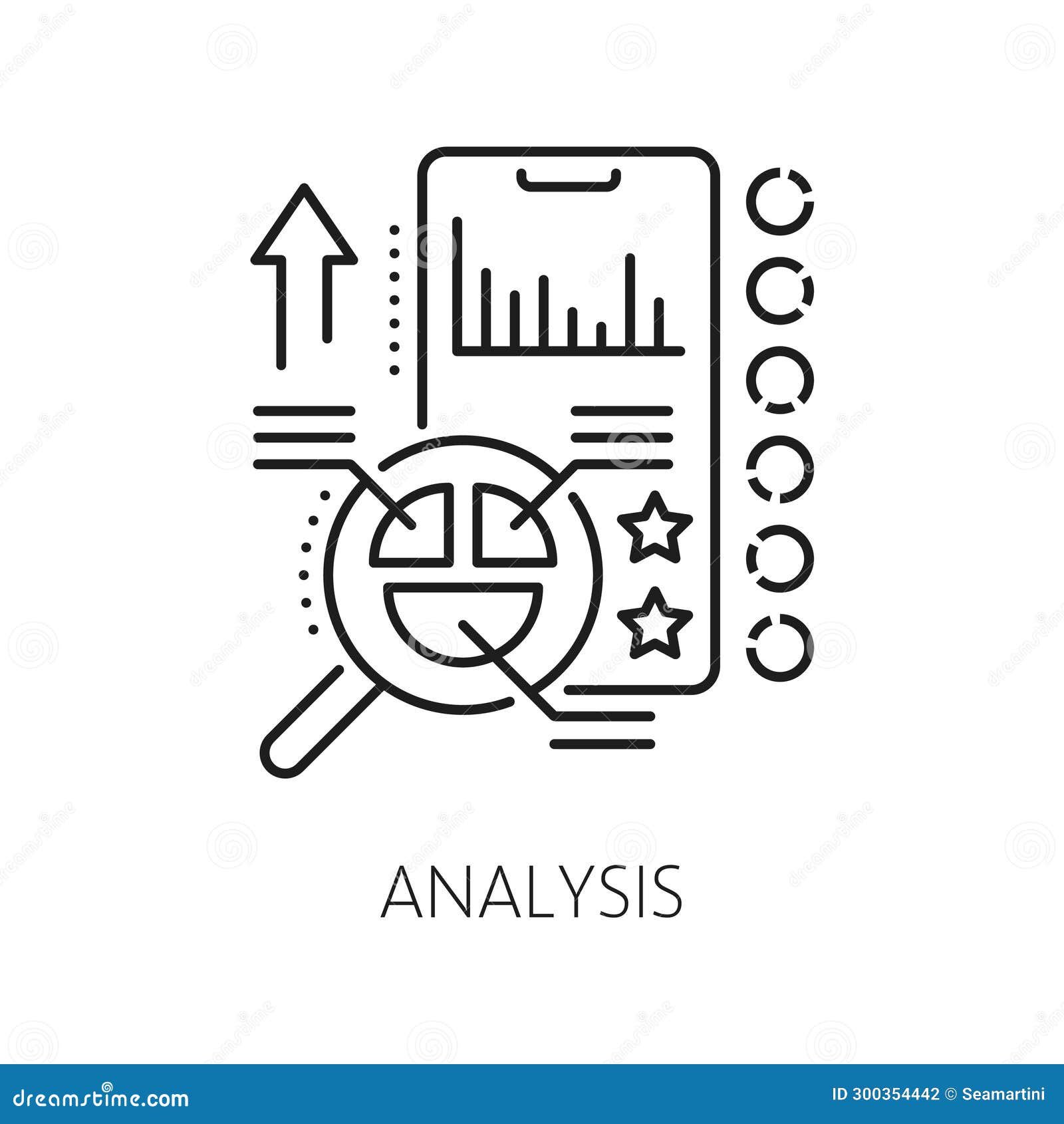 Analysis, Web App Develop and Optimization Icon Stock Vector ...