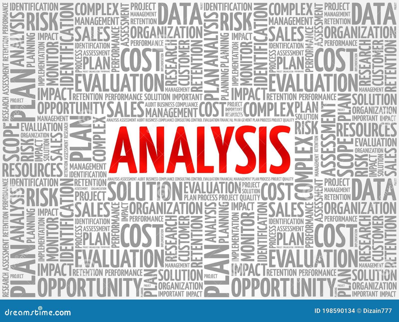 ANALYSIS word cloud stock illustration. Illustration of conceptual ...