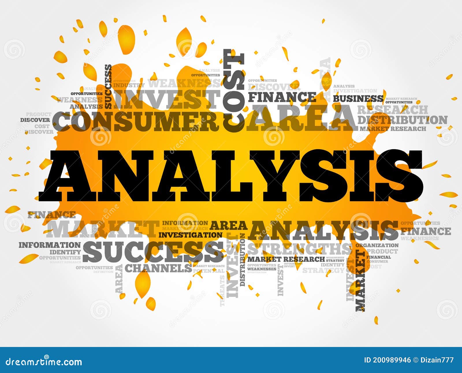 ANALYSIS word cloud stock illustration. Illustration of conceptual ...
