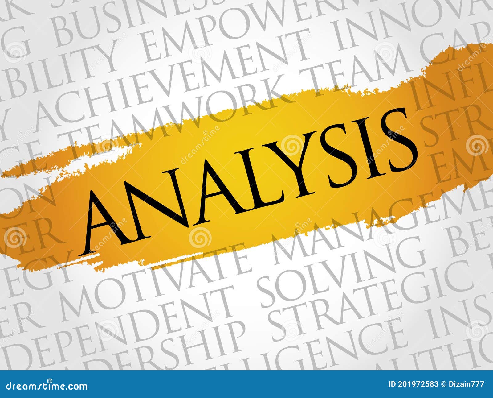 Analysis word cloud stock illustration. Illustration of marketing ...