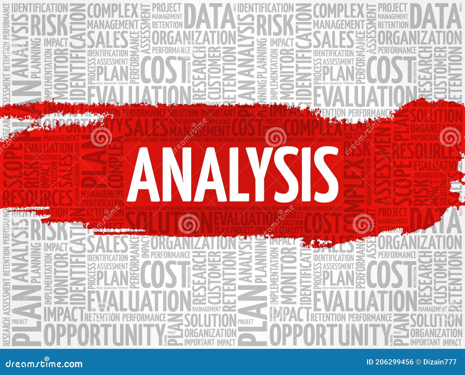 ANALYSIS word cloud stock illustration. Illustration of innovate ...