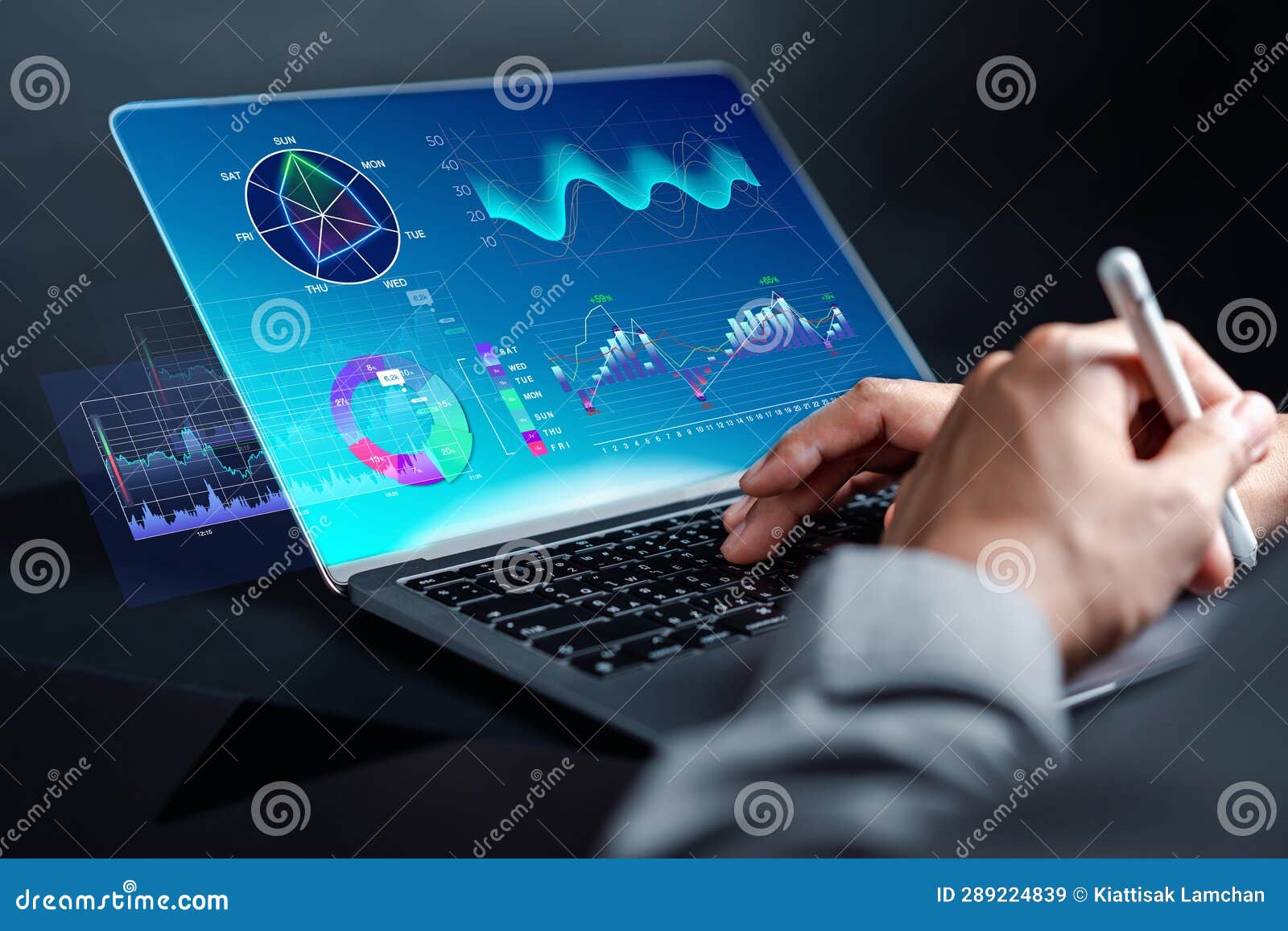 Analysis Working in Business Analytics and Data Chart Process with ...