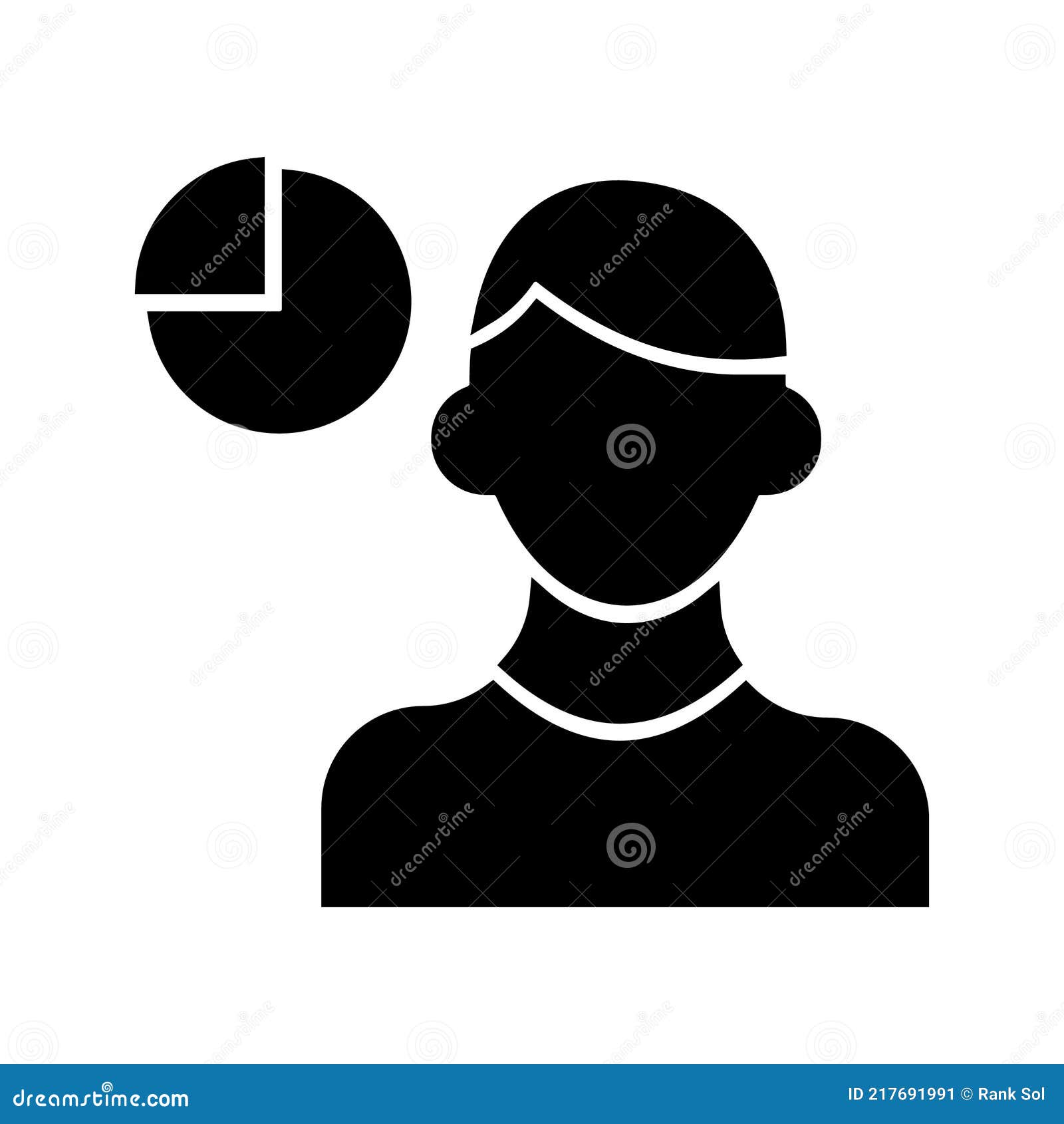 Analyst Character Isolated Vector Icon Which Can Easily Modify or Edit ...