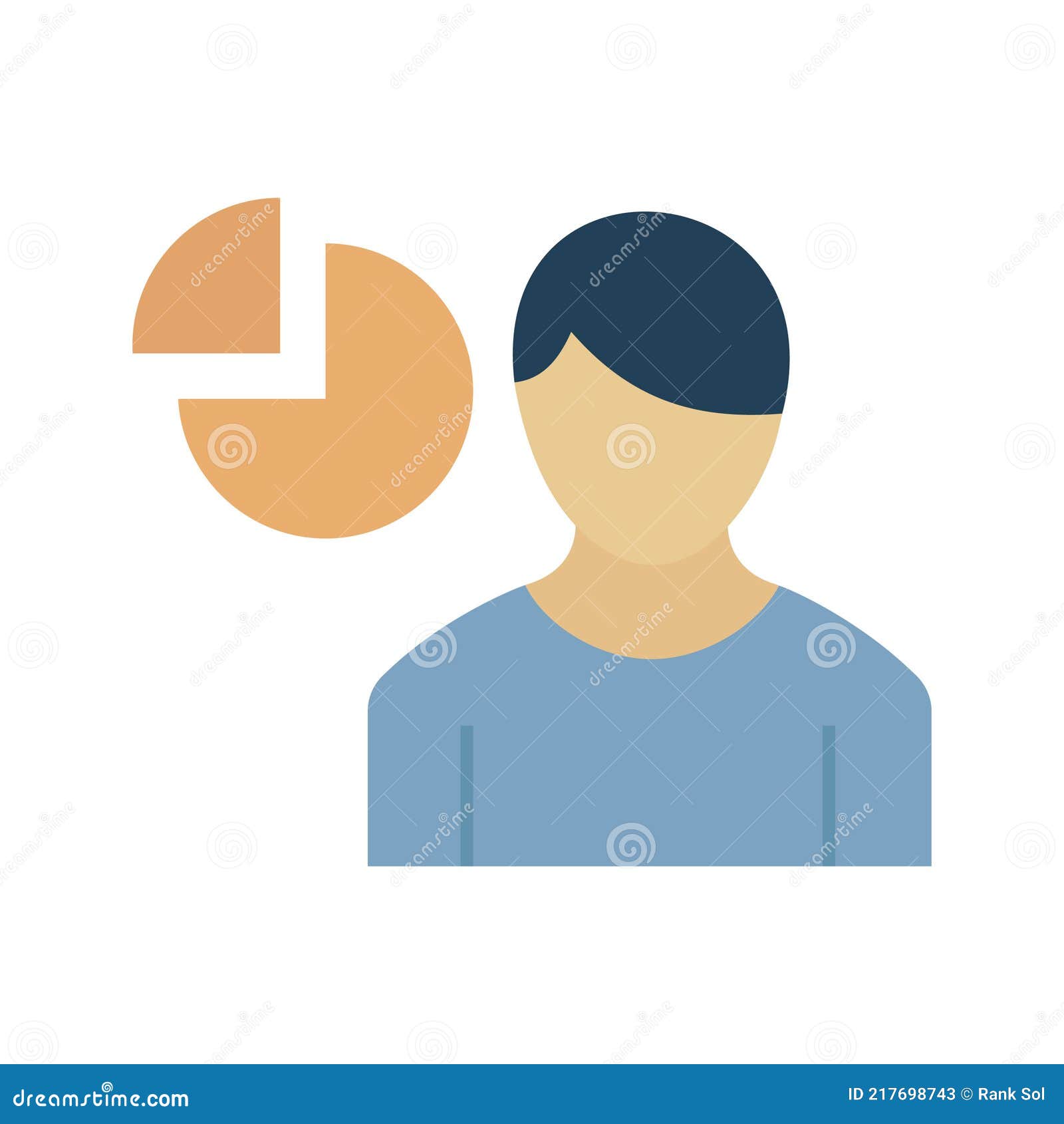 Analyst Character Isolated Vector Icon Which Can Easily Modify or Edit ...