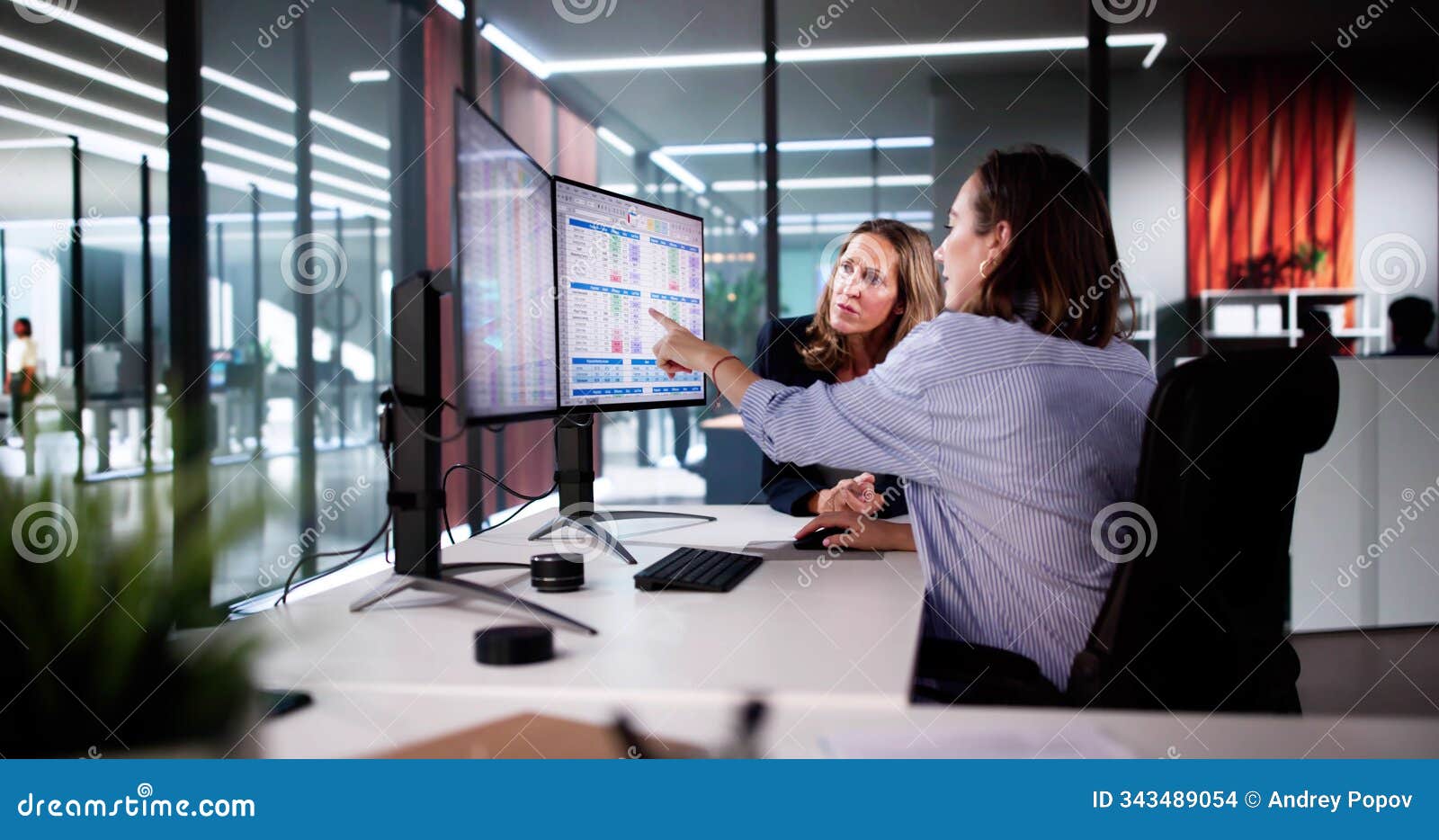 Analyst Employee Working on Spreadsheet Stock Photo - Image of analyst ...