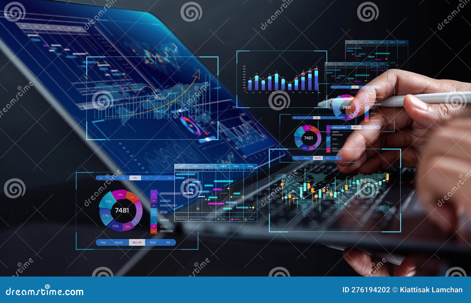 Analyst Working in Business Analytics and Data Management System To ...