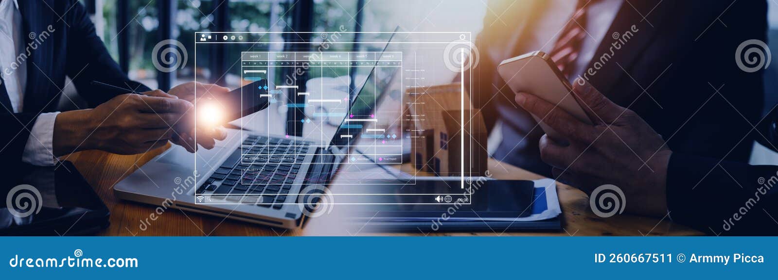 Analyst Working with Computer in Business Analytics and Data Management ...