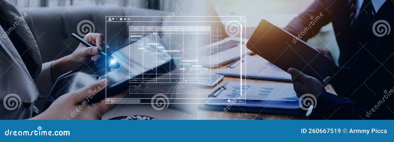 Analyst Working with Computer in Business Analytics and Data Management ...