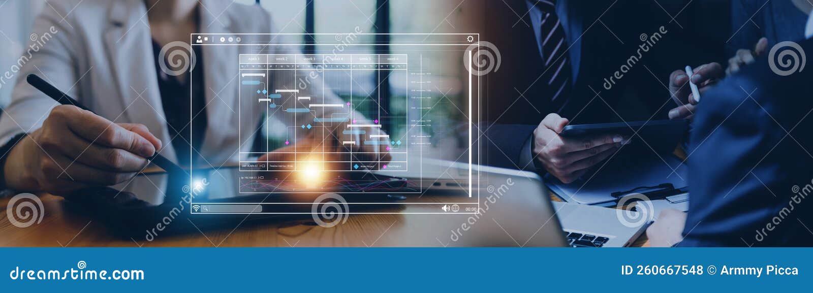 Analyst Working with Computer in Business Analytics and Data Management ...