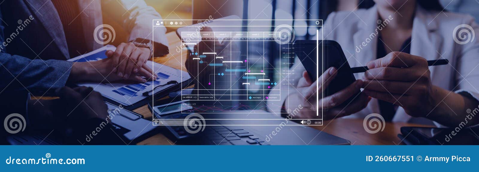 Analyst Working with Computer in Business Analytics and Data Management ...