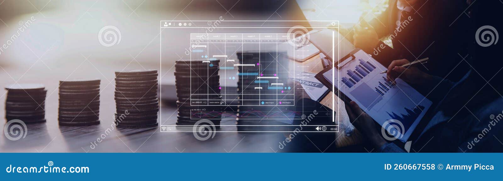 Analyst Working with Computer in Business Analytics and Data Management ...