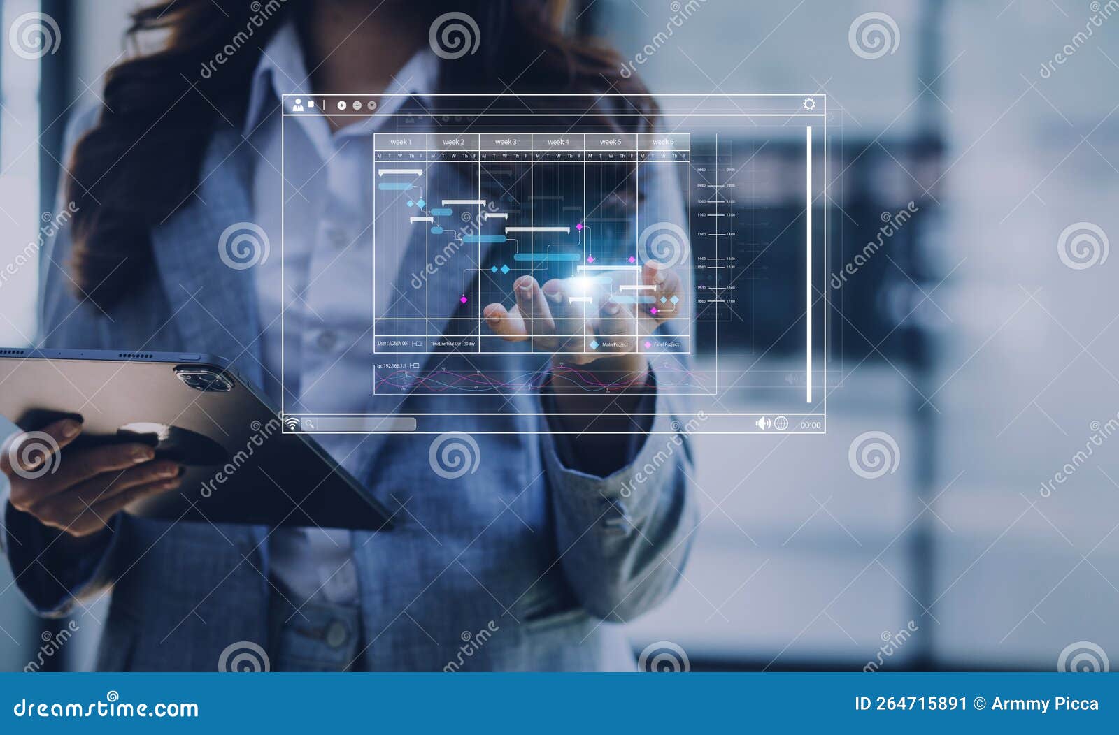 Analyst Working with Computer in Business Analytics and Data Management ...
