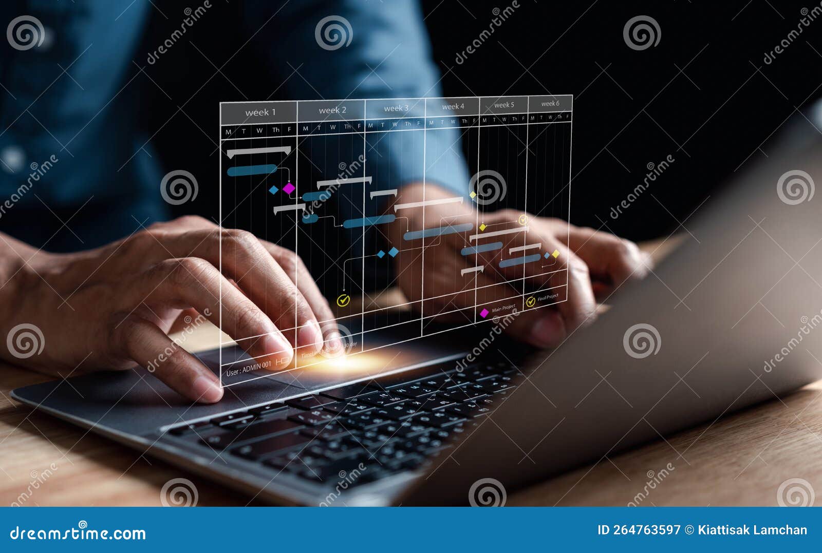 Analyst Working with Computer in Business Analytics and Data Management ...