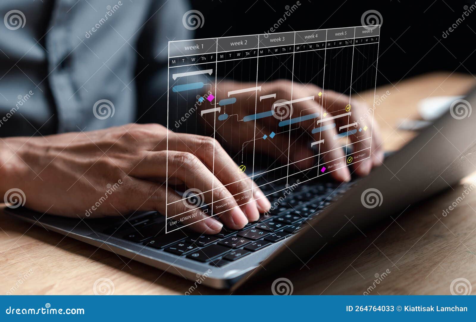 Analyst Working with Computer in Business Analytics and Data Management ...