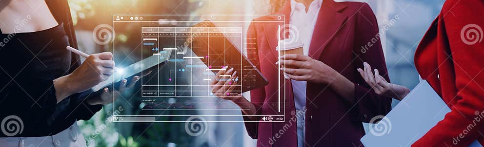 Analyst Working with Computer in Business Analytics and Data Management ...