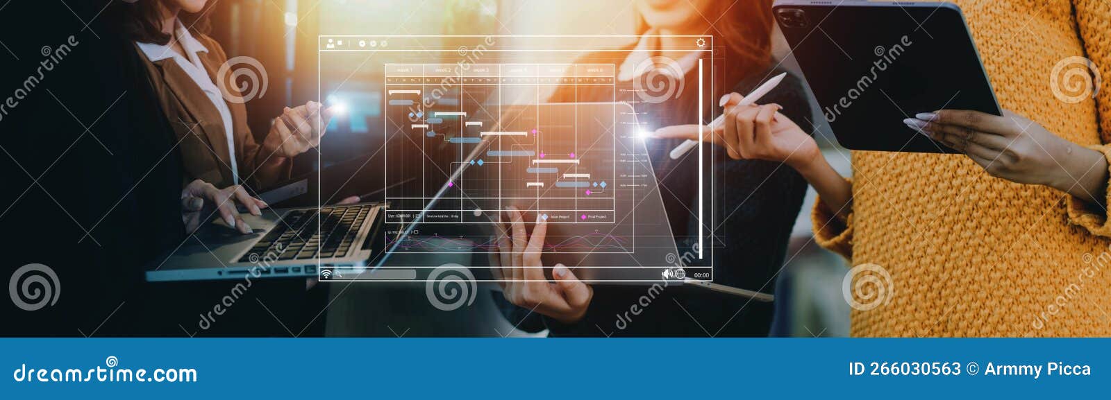 Analyst Working with Computer in Business Analytics and Data Management ...