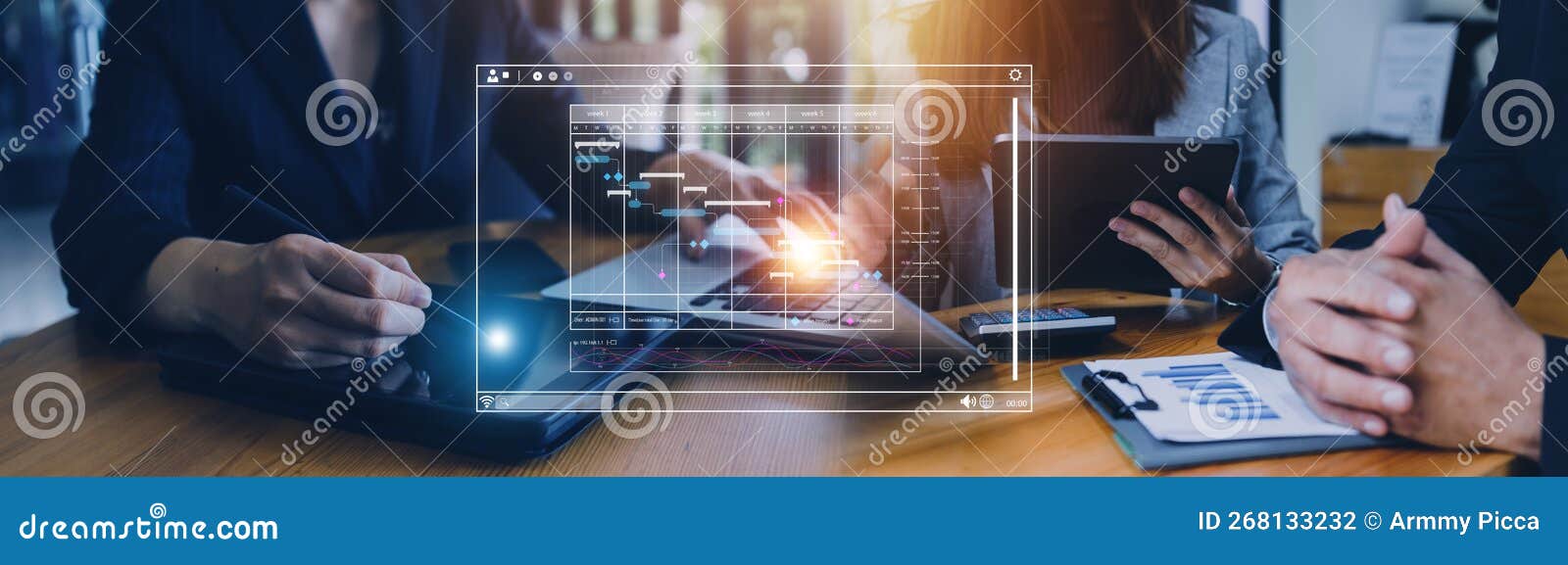 Analyst Working with Computer in Business Analytics and Data Management ...