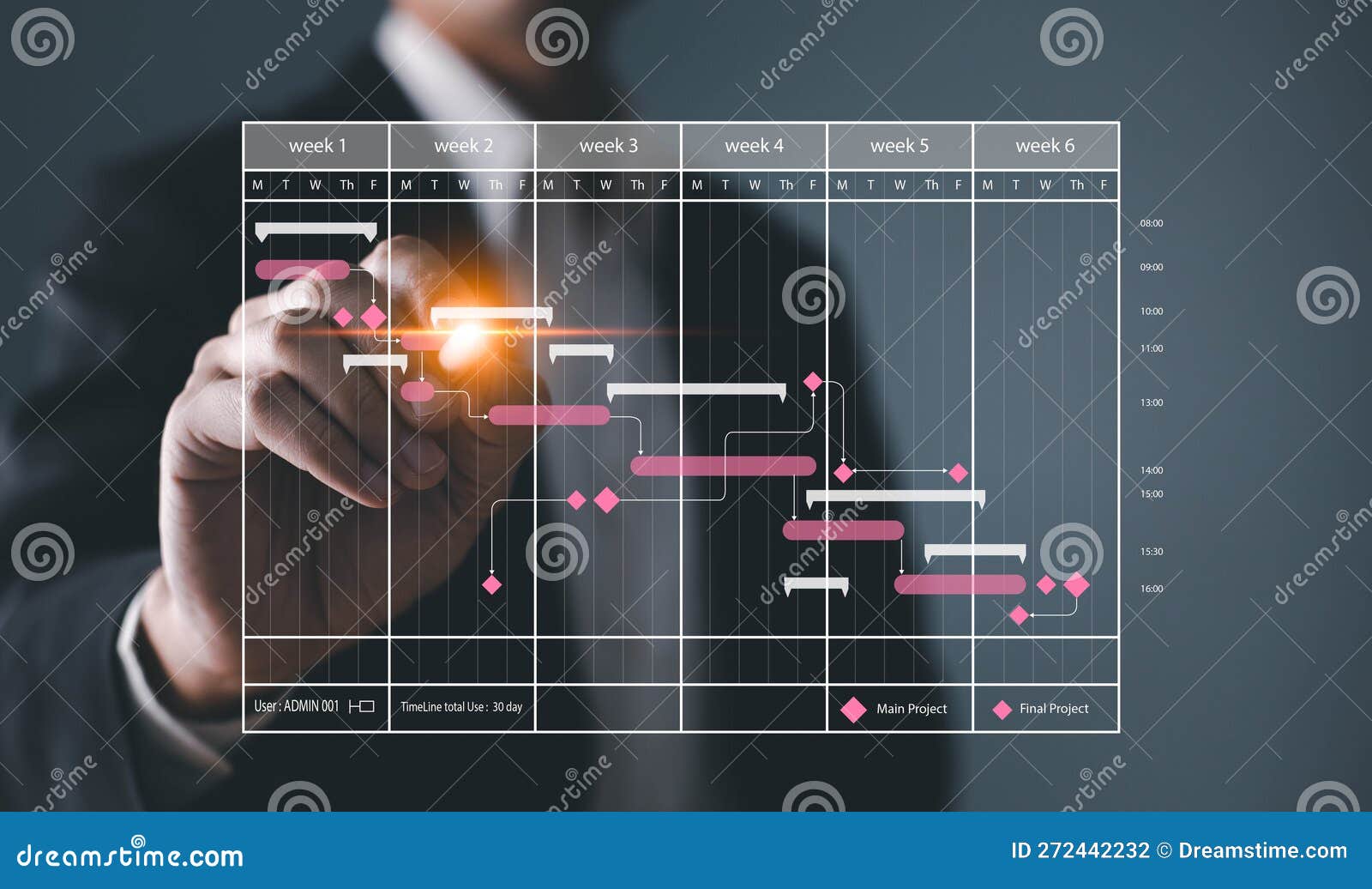 Analyst Working with Computer in Business Analytics and Data Management ...