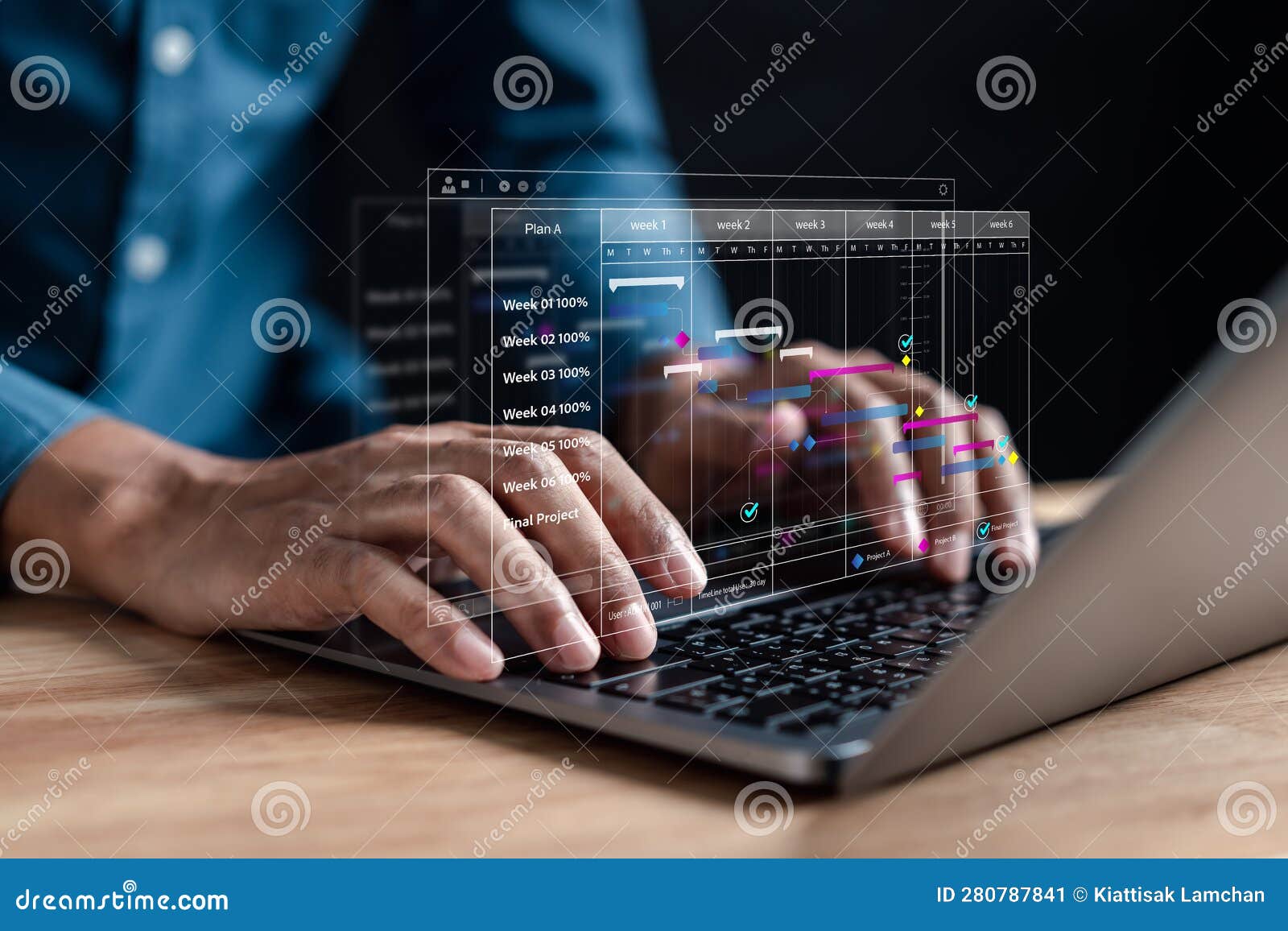 Analyst Working with Computer in Business Analytics and Data Management ...