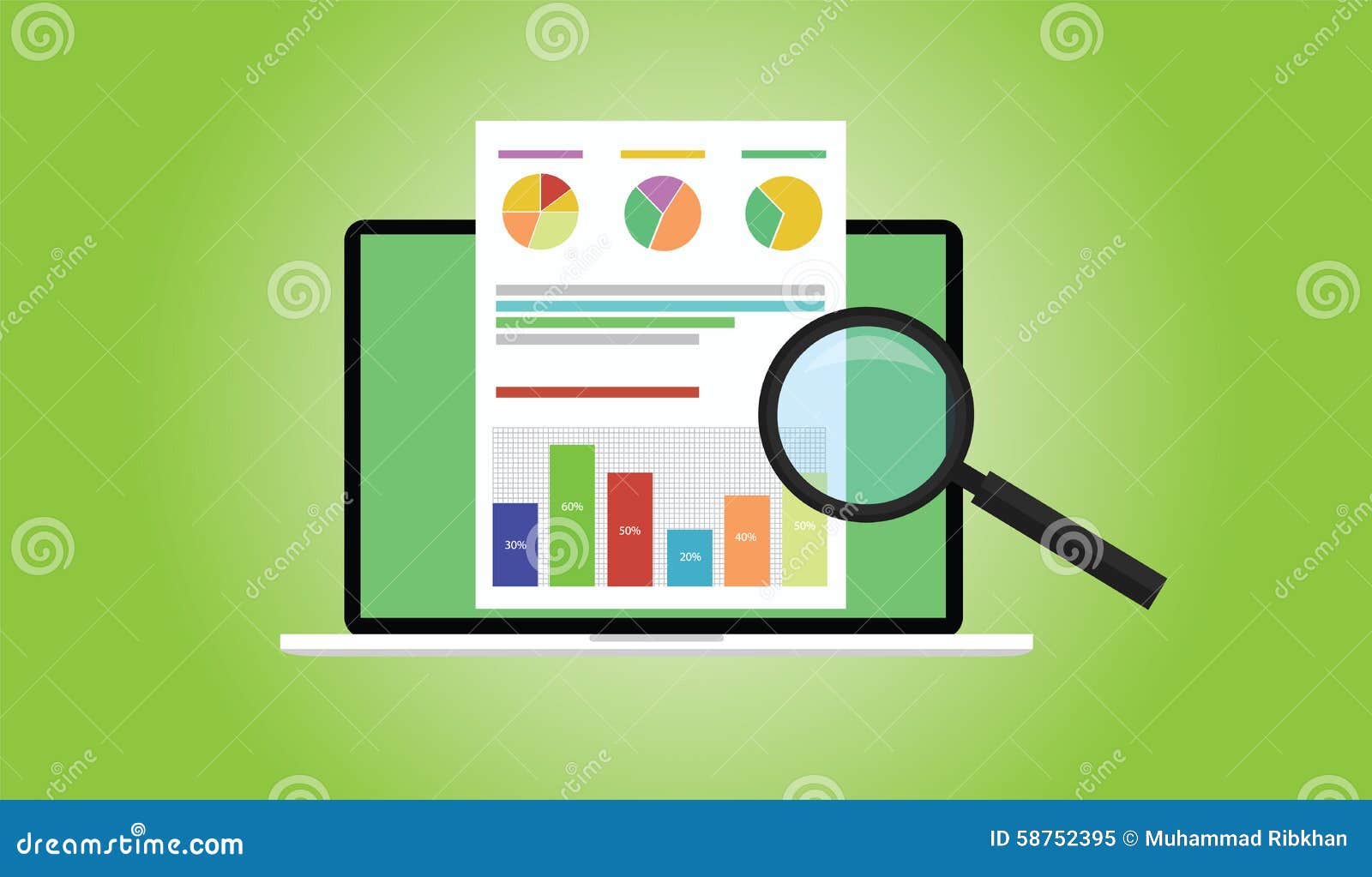 Analyste d'affaires illustration de vecteur. Illustration du mouvement ...