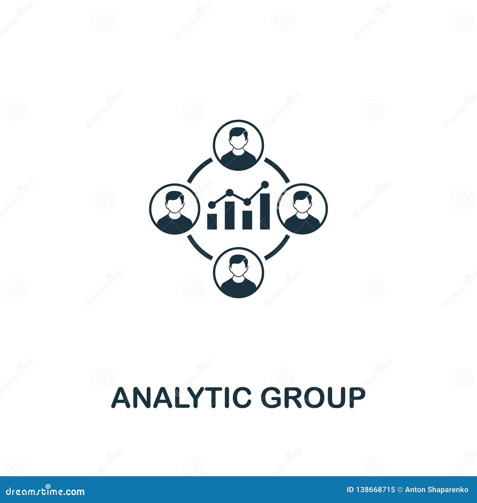 Analytic Group Icon. Premium Style Design from Business Management Icon ...