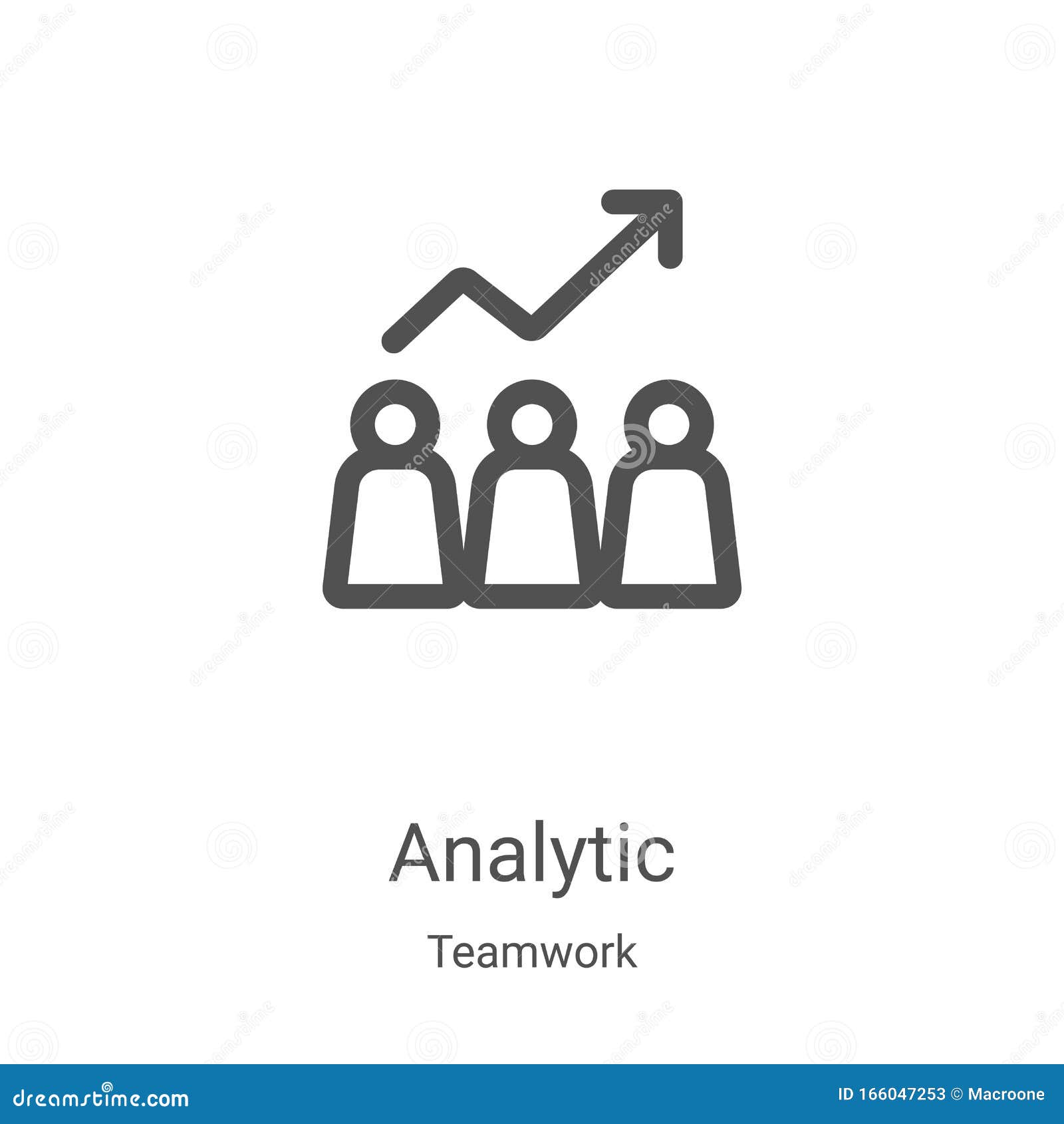 Analytic Icon Vector from Teamwork Collection. Thin Line Analytic ...