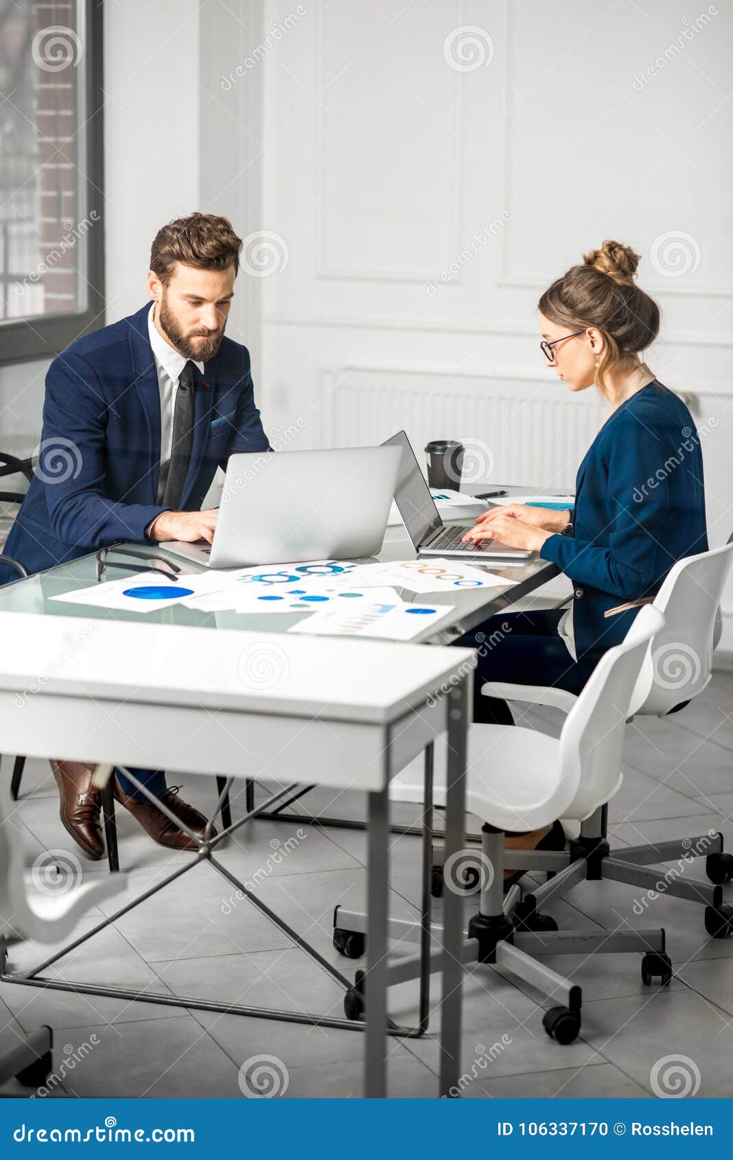 Analytic Managers Team Working at the Office Stock Photo - Image of ...
