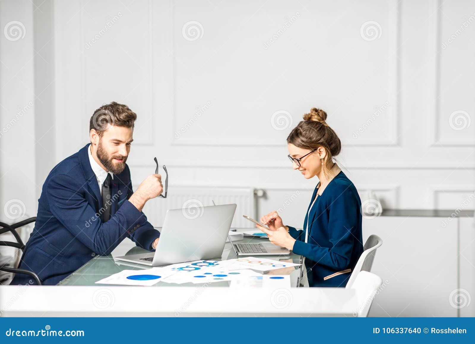 Analytic Managers Team Working at the Office Stock Photo - Image of ...