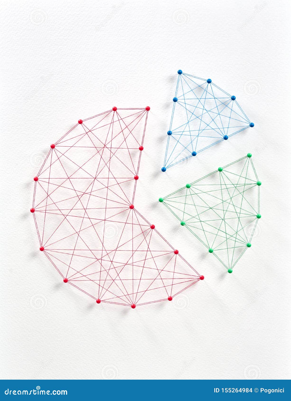 Analytic pie chart concept stock photo. Image of gain - 155264984