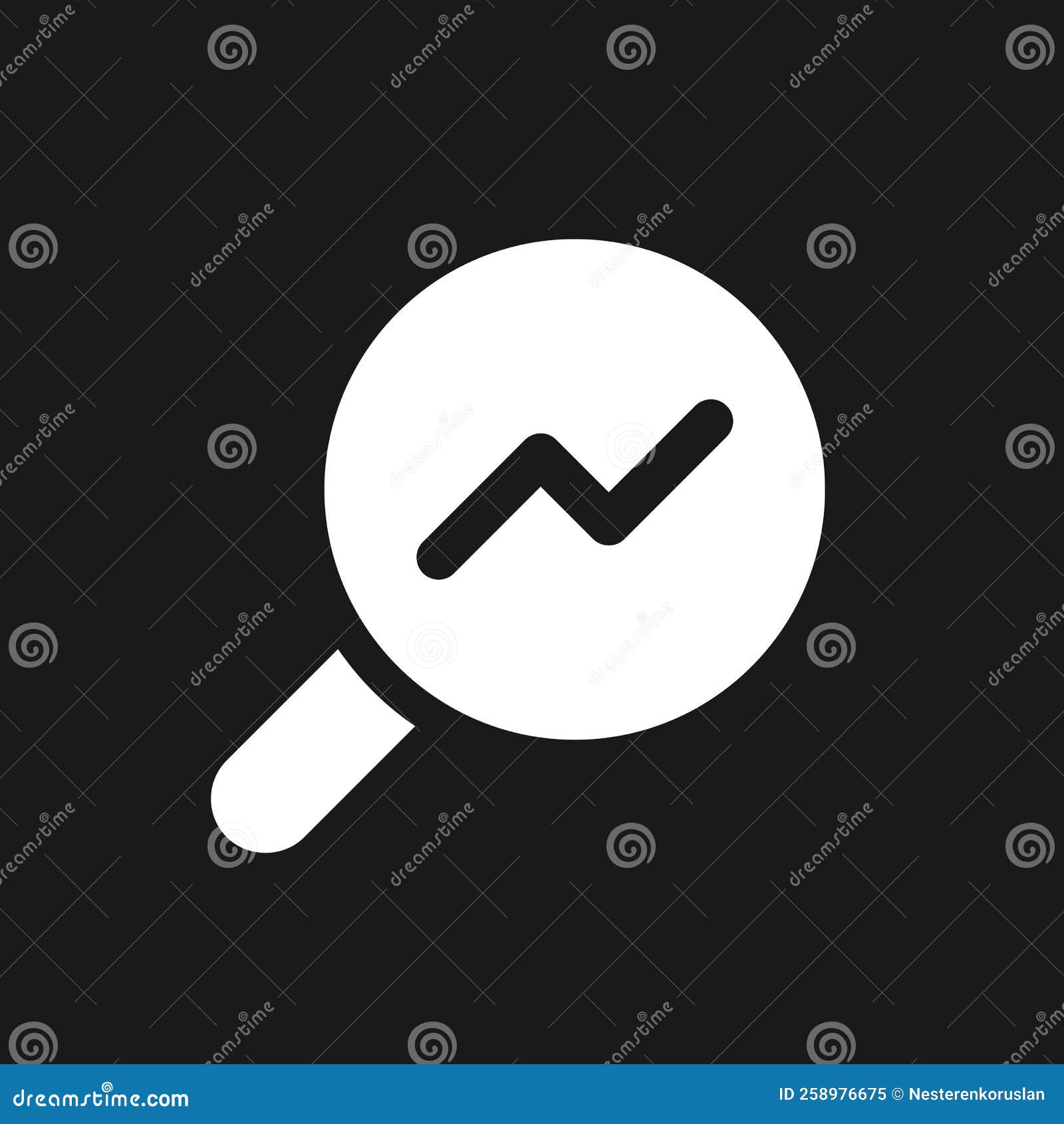 Analytic Tool Pixel Dark Mode Glyph Ui Icon Stock Vector - Illustration ...