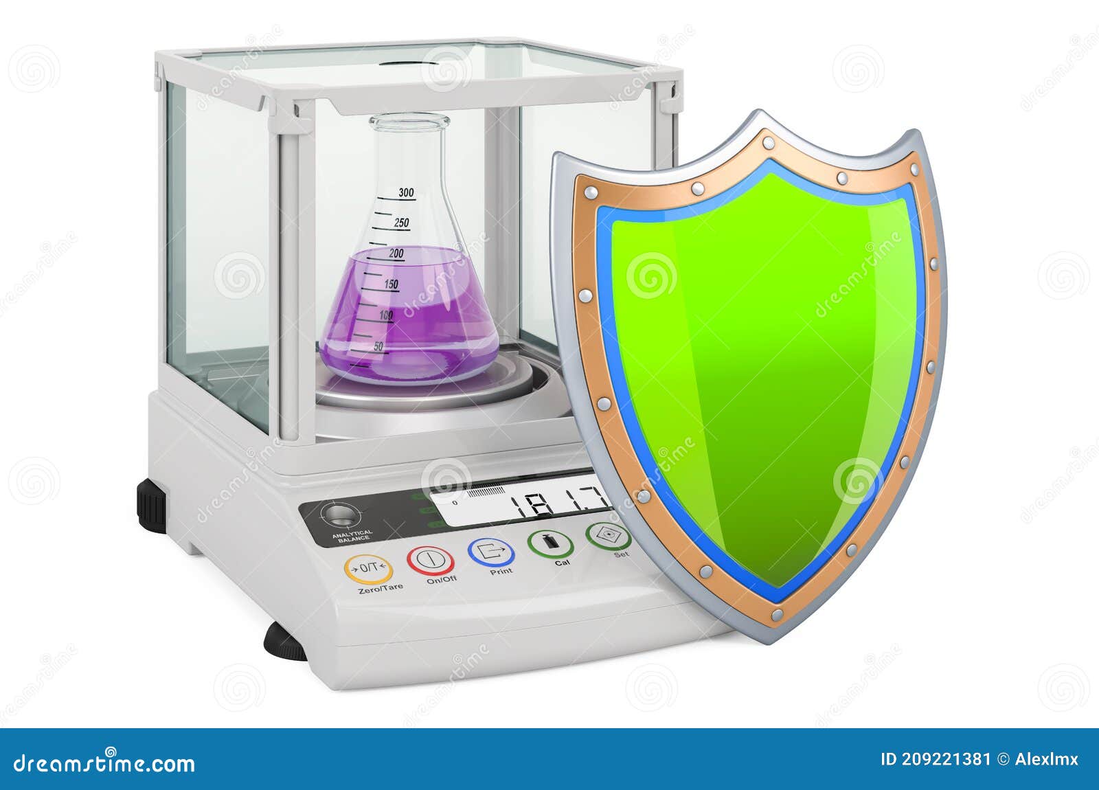 Lab Analytical Scale Vector Illustration | CartoonDealer.com #68854788