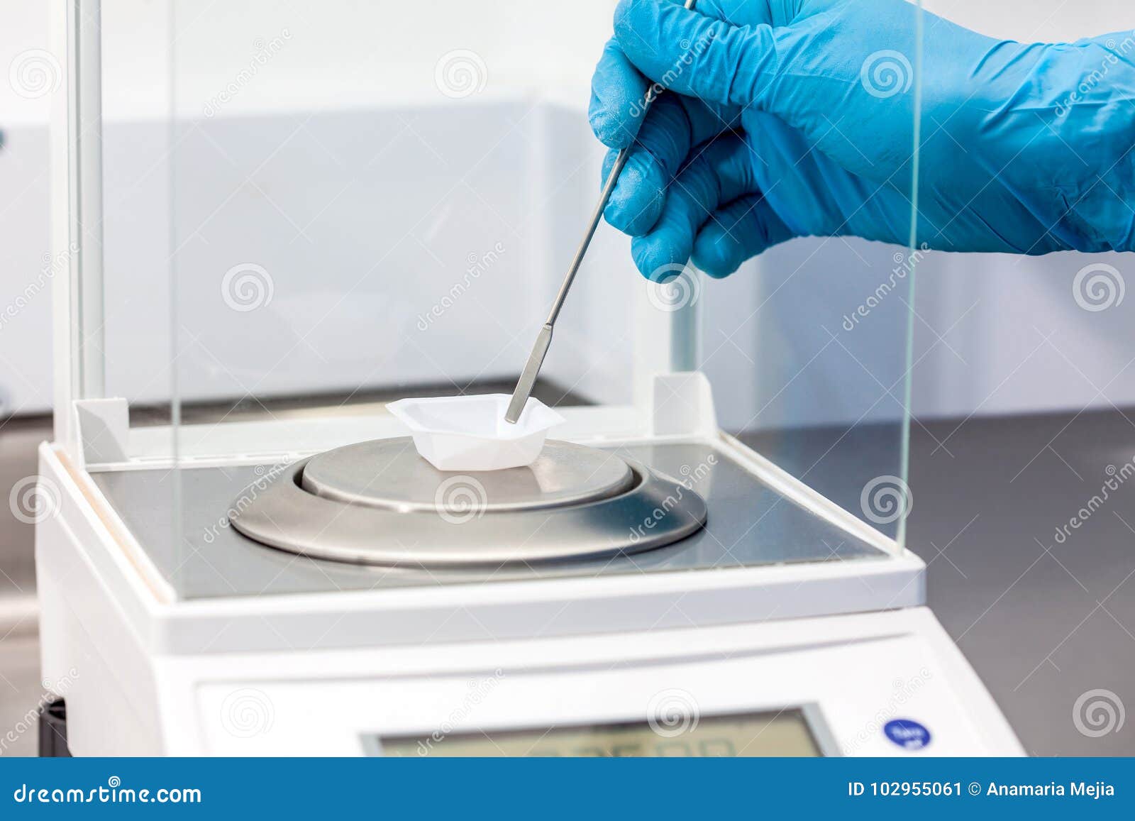 Analytical Balance at Laboratory Stock Image - Image of biochemestry ...