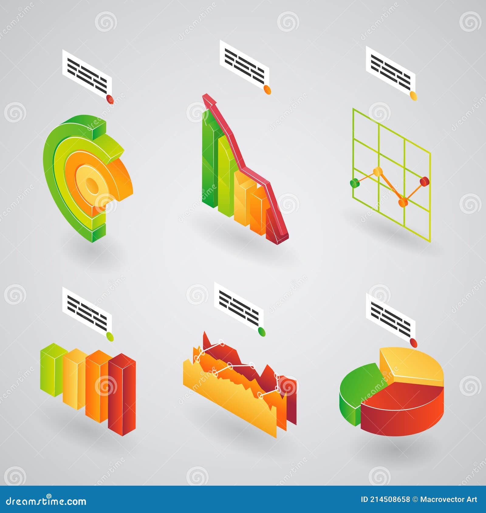 Analytical Charts for Infographics Stock Vector - Illustration of ...