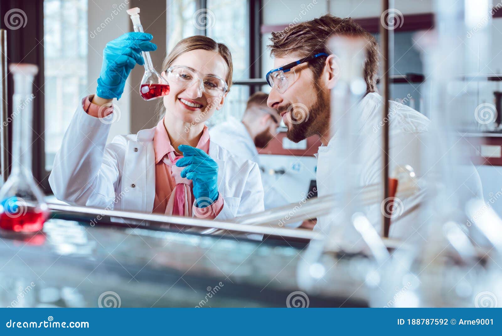 Analytical Chemists Working in the Lab Stock Photo - Image of people ...