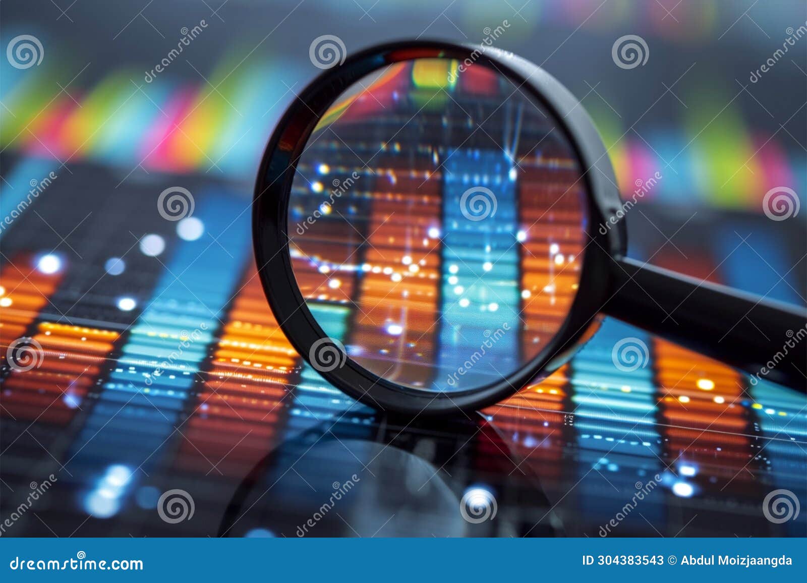 Analytical Focus: Observing Researchers At Work. Stock Photo ...