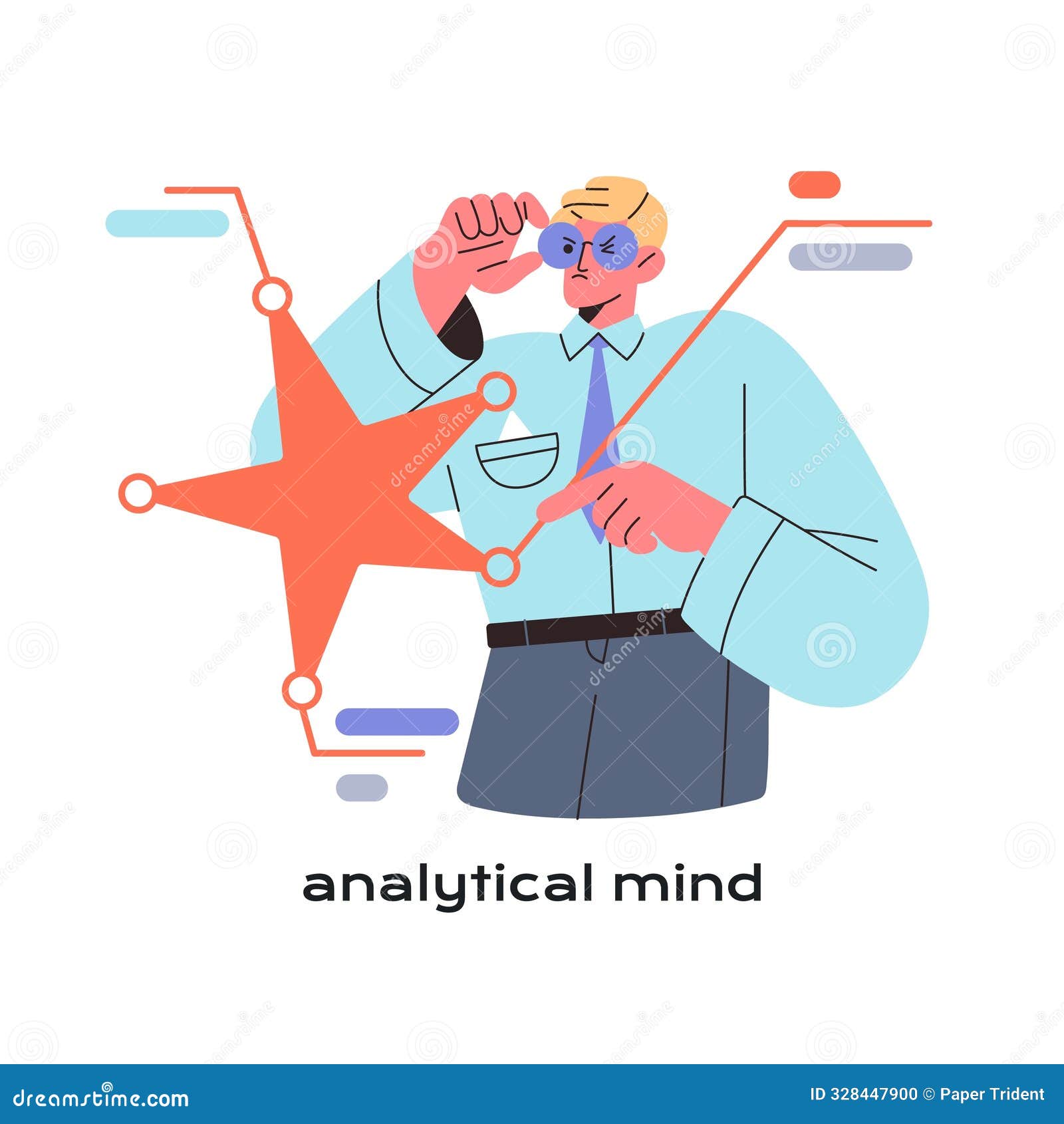 Analytical Mind Map With Branching Information Hierarchies And ...